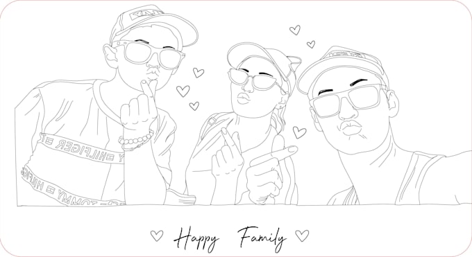 Do line art illustration by Renabin | Fiverr