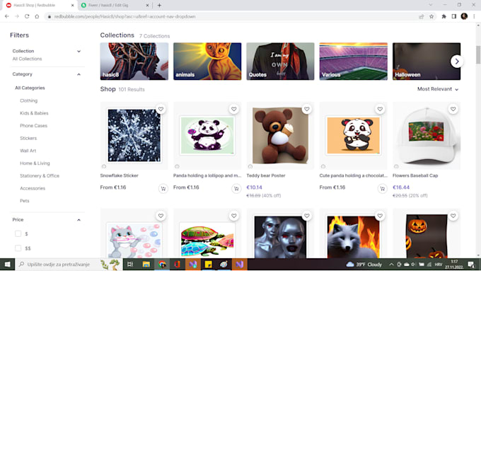 Upload your designs on redbubble with seo keywords by Hasic8 | Fiverr