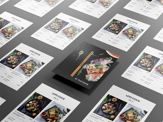 Eye catching menu for your restaurant, bar, cafe by Olivia_summer | Fiverr