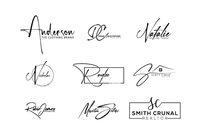 Design handwritten, signature, scripted, cursive logo by Faygr_amador ...