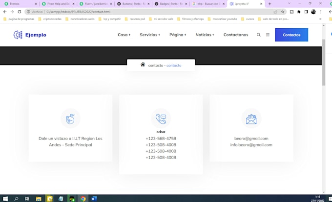 Creation of websites optimos by Juneikerrico | Fiverr