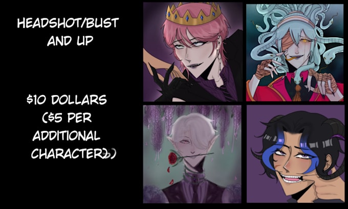 Draw any people, self inserts, fanart, or ocs of your choice by Enim ...