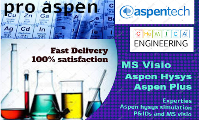 Do chemical engineering, aspen plus aspen hysys, visio task by Pro ...