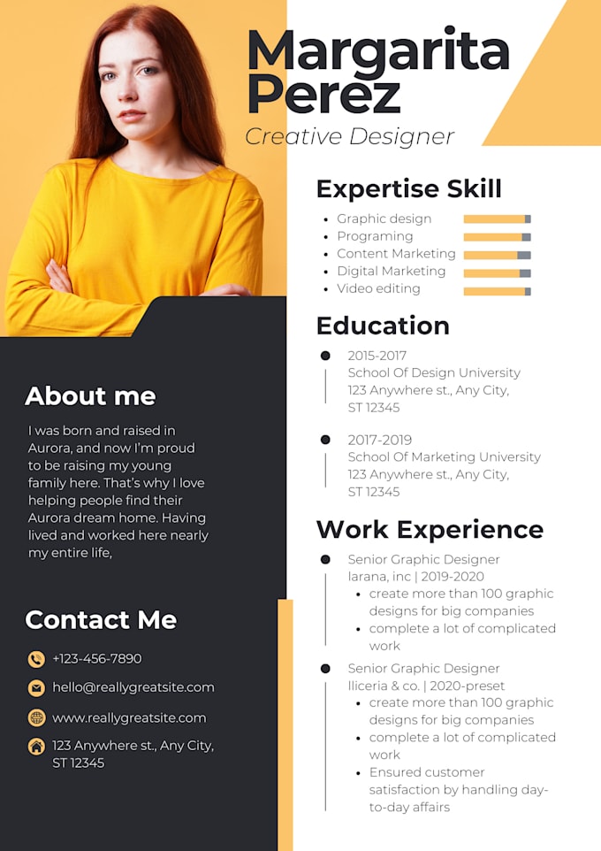 Design a modern resume, cv, cover letter on canva by Basit2512 | Fiverr