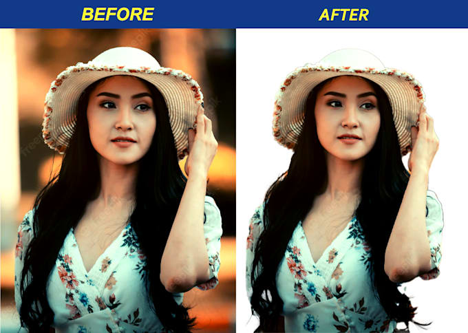 Do background removing and clipping mask in white and transparant form ...