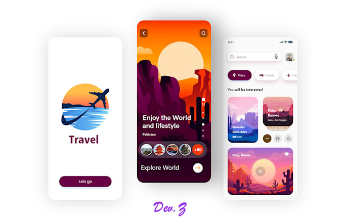Develop beautiful flutter android and ios apps by Houachezakaria | Fiverr