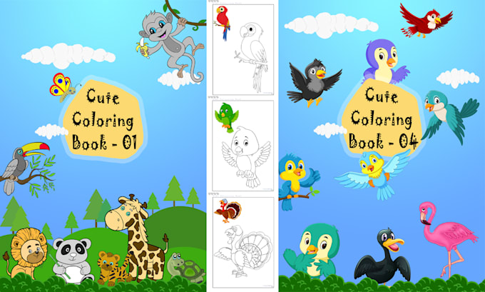 Create coloring books for kids by Buddimax | Fiverr