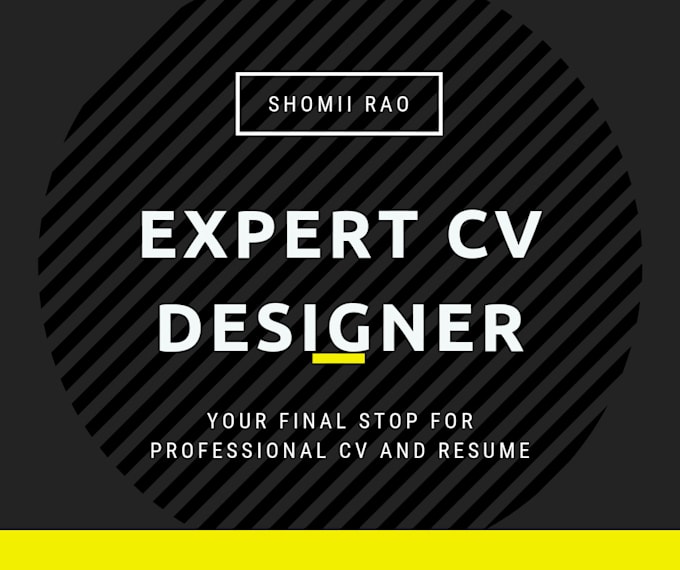 Design professional cvs and resume by Shomiirao | Fiverr