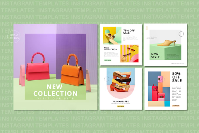 Design unique canva instagram templates for your brand by Timmadesign ...