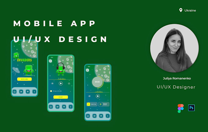 Design a professional mobile app ui design with a prototype by Juliya21 ...