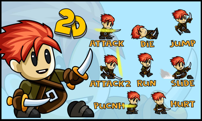Make game characters and sprite animations by Ahsansiddiqu | Fiverr