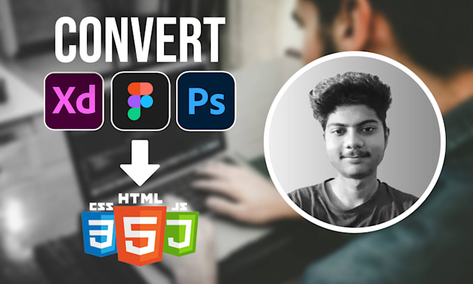 Convert Any Psd Figma To Website By Aniket Das In Fiverr