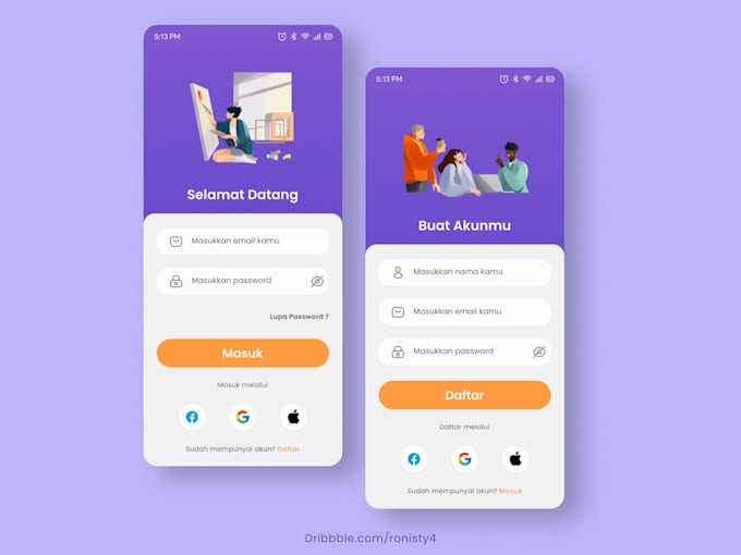 Do mobile app ui design or any ui ux design in figma by Ronisetia1 | Fiverr