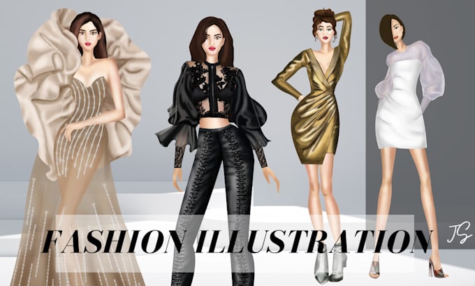 Make digital fashion drawings, illustration and sketch by Juhisharma ...