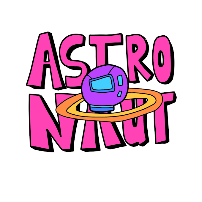 Draw illustration psychedelic, futuristic, artsy trippy logo by ...