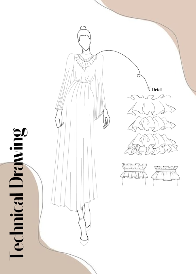 Combining technical drawing and aesthetics by Rumeysacivelek | Fiverr