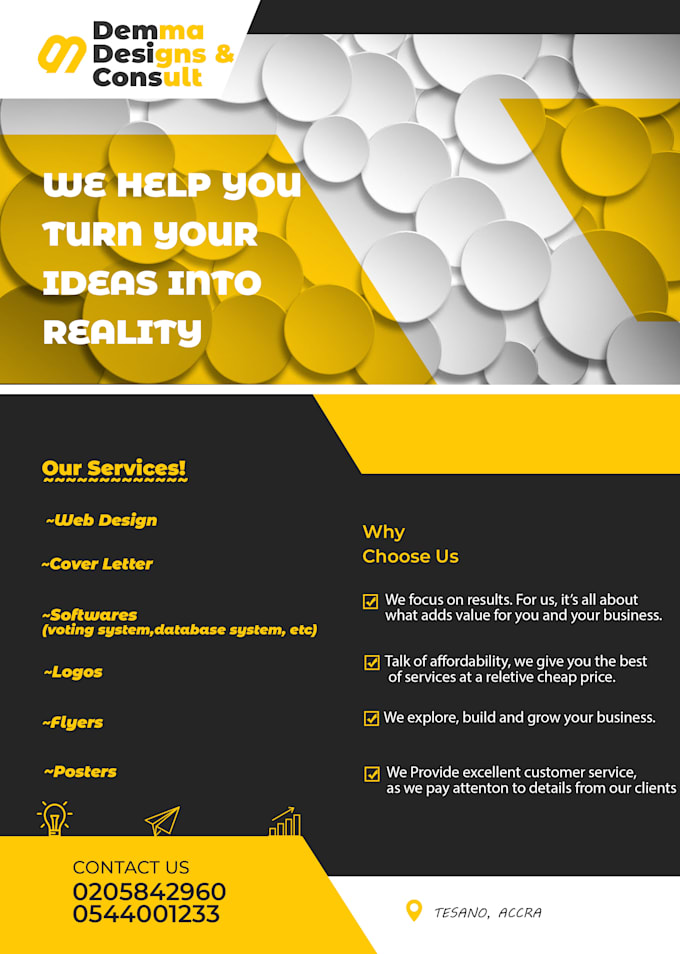 Create a professional logo design and an impressive flyer by Atinka ...