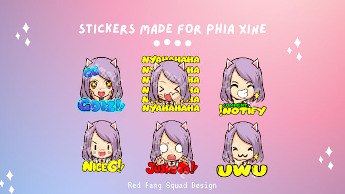 Emotes and stickers for your twitch or fbgg livestreams by Redfangsquad ...