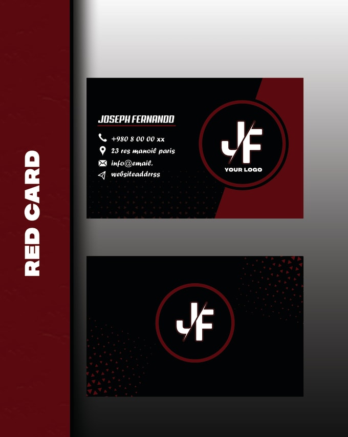 Create 2 two sided business cards design , of two different colours by ...