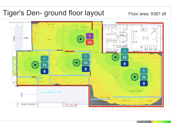 Make wireless design and heatmap report with ap best positioning using ...
