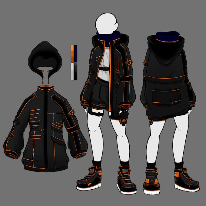 Design a customized outfit for you or your oc by Aegenart | Fiverr