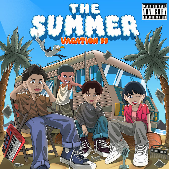 Do amazing cartoon illustration for single or album cover by Hopecolony ...