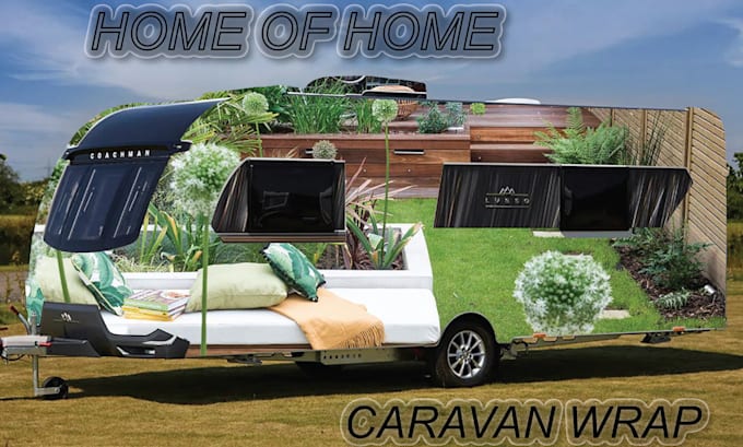 Design professional vehicle wrap truck wrap caravan wrap camping van ...