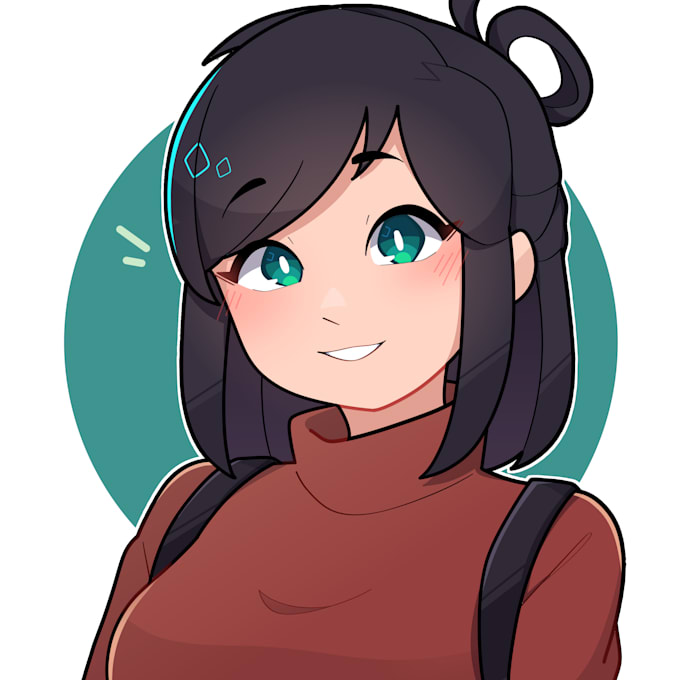 Draw headshot of your character in my style by Roixy_art | Fiverr