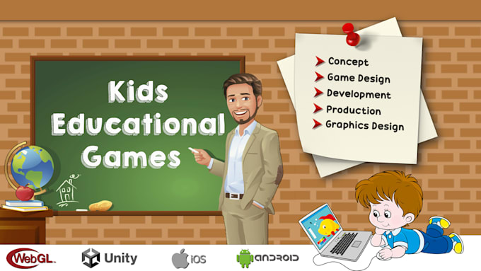 Create 2d 3d educational learning games for kids using unity by ...