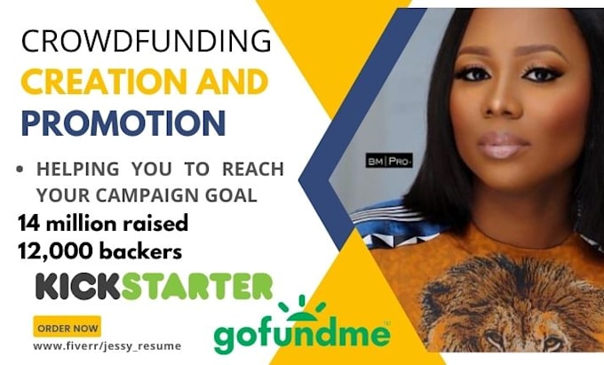 Create, promote kickstarter indiegogo gofundme crowdfunding fundraising ...