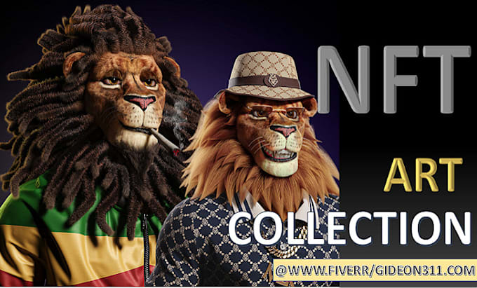 Design unique 1k, 10k 3d nft art collection, 3d nft character design, 3d nft art by Gideon311 ...