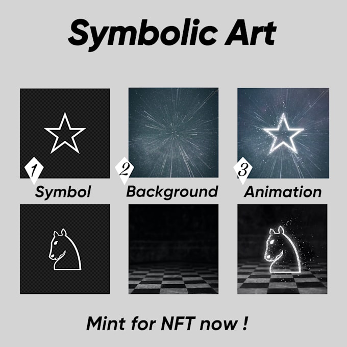 Create a unique collectibles art for the nft with symbol by Afiqart ...