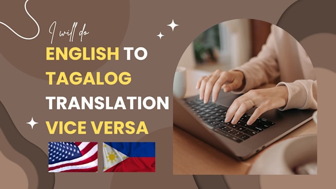 Translate english to tagalog filipino and vice versa by Alymalapote ...