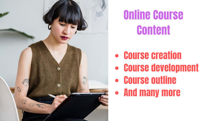 Create Online Course Content Course Creator And Course Curriculum By Deybohrahgbenga Fiverr