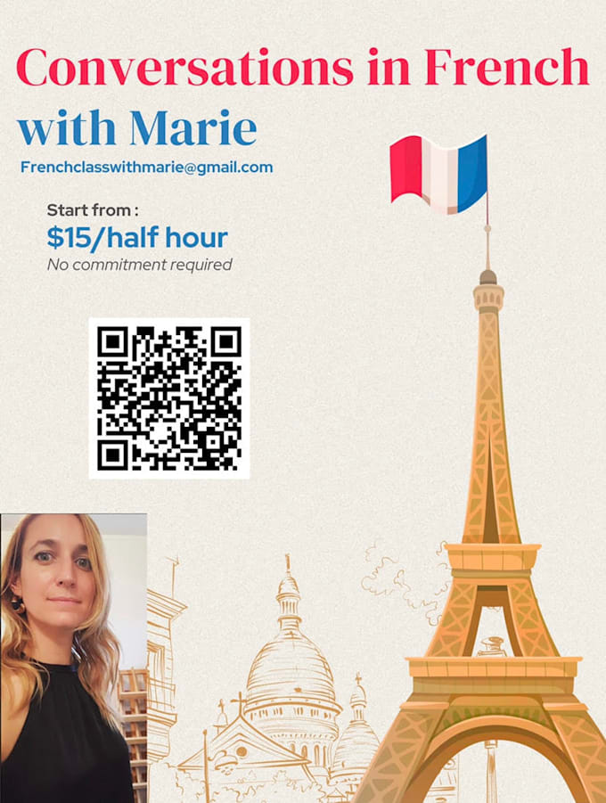 Help you speak french through conversation by Mariebibi | Fiverr