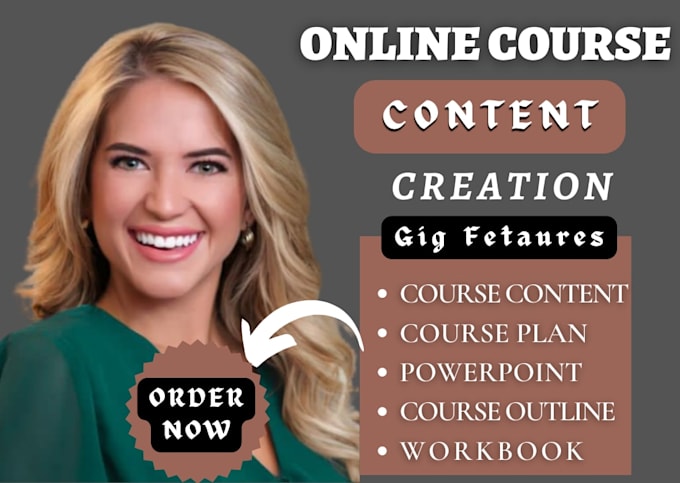 Create online course content, course curriculum, course development outline by Natasha701 | Fiverr
