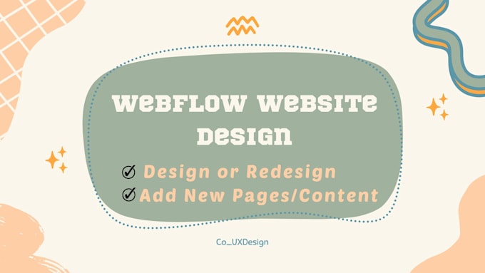 Create, design and develop webflow website by Co_uxdesign | Fiverr