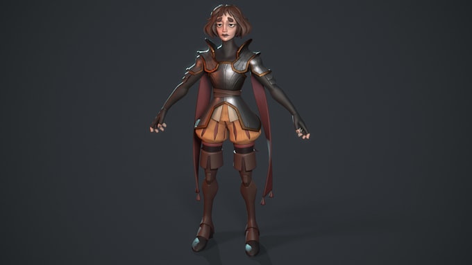 Model a game ready character by Polpou | Fiverr