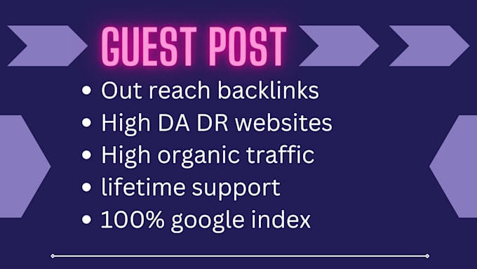 Write unique guest post articles and permanent seo backlinks by ...