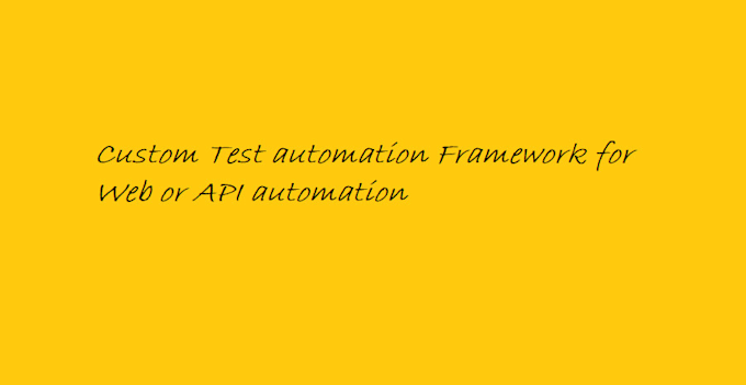 Develop custom test automation framework by Vandanak007 | Fiverr Develop custom test automation framework by Vandanak007 | Fiverr