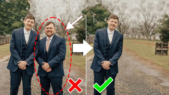 Add or remove people, objects, change background using photoshop by ... Add or remove people, objects, change background using photoshop by ...