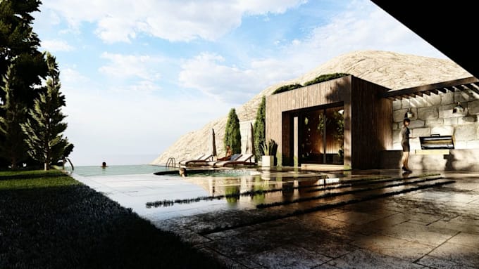 Design and render your outdoor patio space by Gouthamsidharth | Fiverr