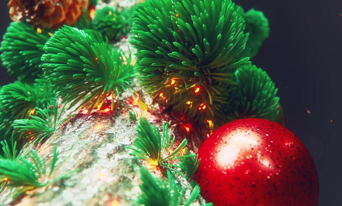 Create christmas tree intro logo animation video by Jayasingheprasa ...