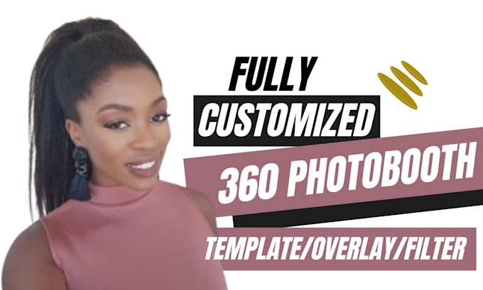Design 360 photo booth template overlays fast by Lpfdecor | Fiverr