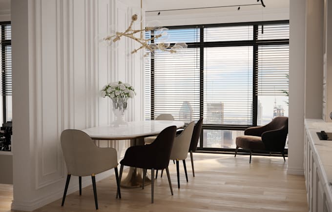 Do interior design with realistic 3d rendering by Marchyshakroman | Fiverr
