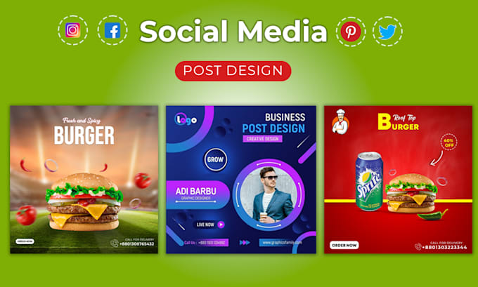 Design social media posts, banner for instagram and facebook by ...