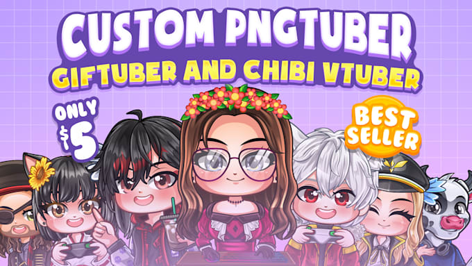 Create reactive pngtuber, giftuber and chibi vtuber for your stream or ...