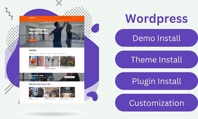 Install Wordpress And Import Theme Demo With Simple Customization By