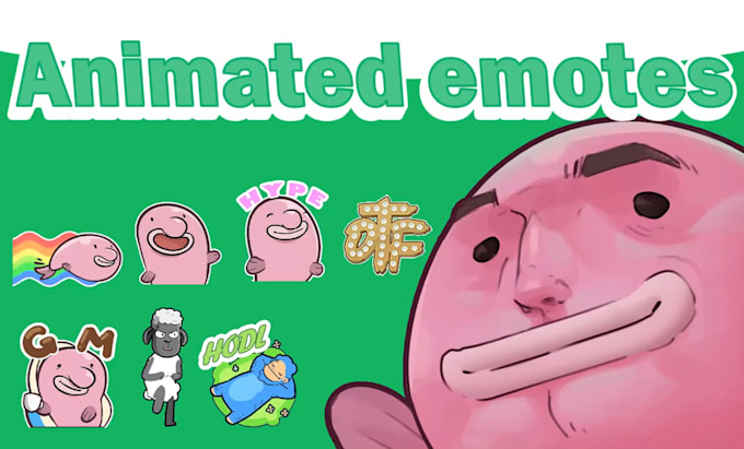 Create smooth fun animated emotes discord stickers by Sal_arts | Fiverr