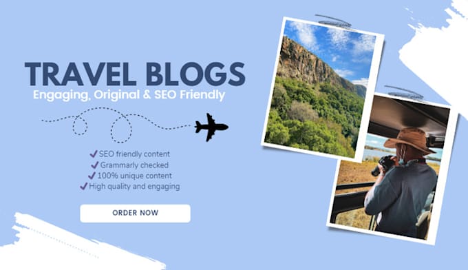 Write an seo optimized tourism and travel blog posts by Alibsalpha | Fiverr